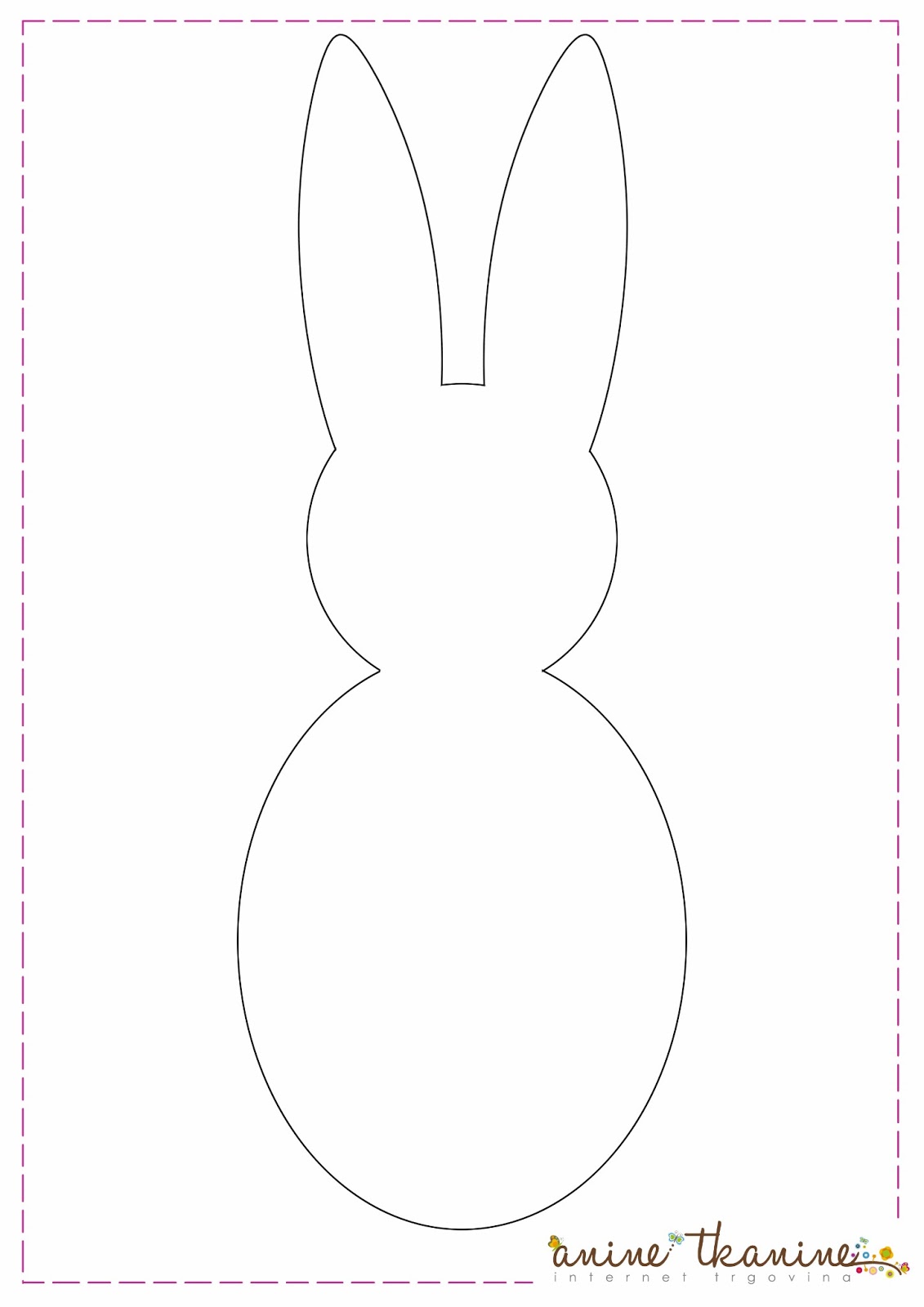 anine tkanine: Brzi zec - Sretan Uskrs