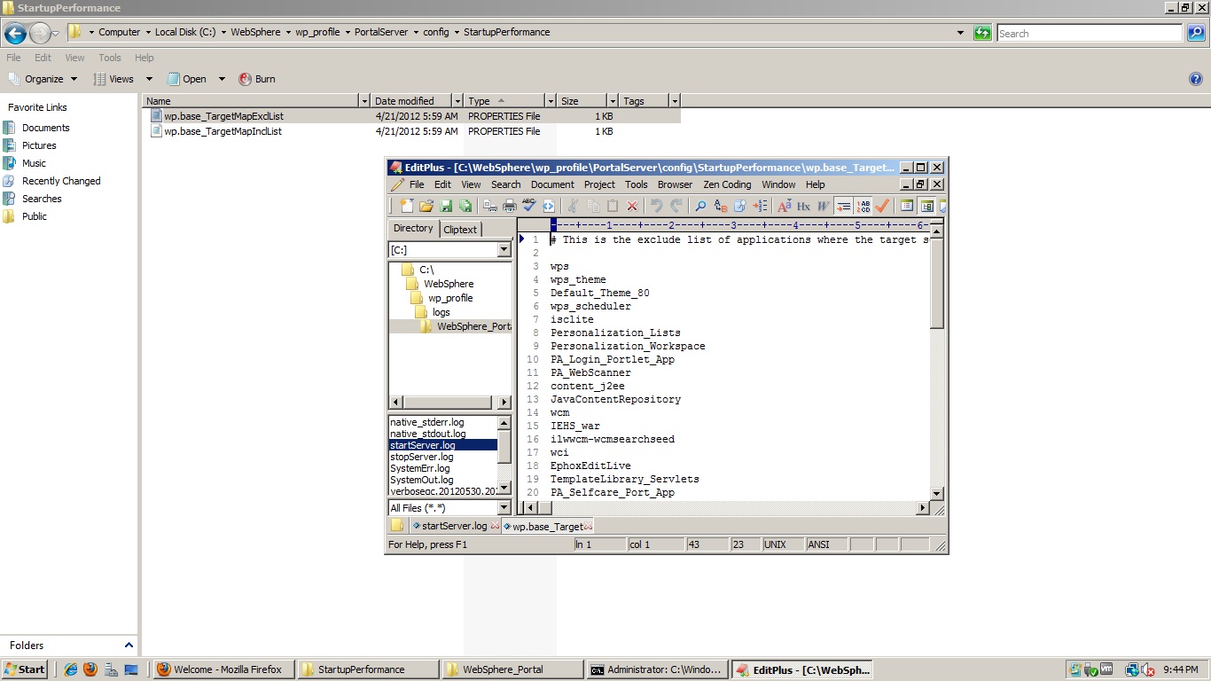 IBM Websphere Portal Server: Configuring developer mode in Webspshere ...