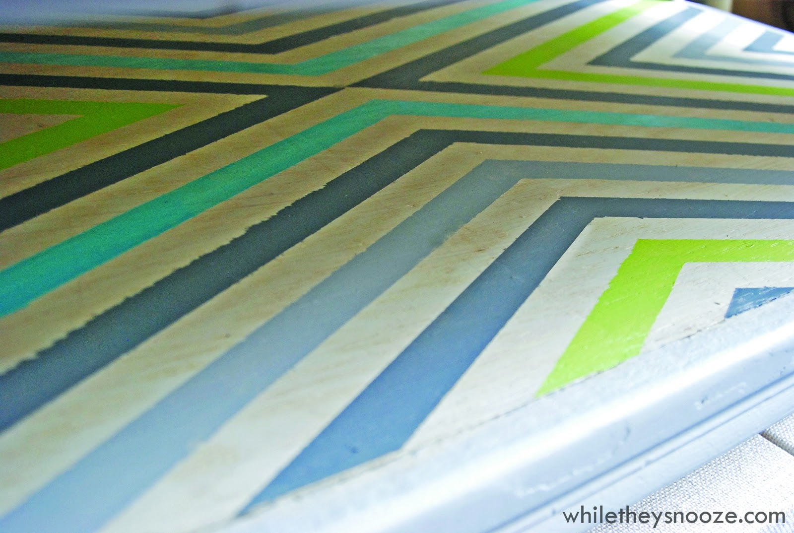 While They Snooze: DIY Map Table Tutorial
