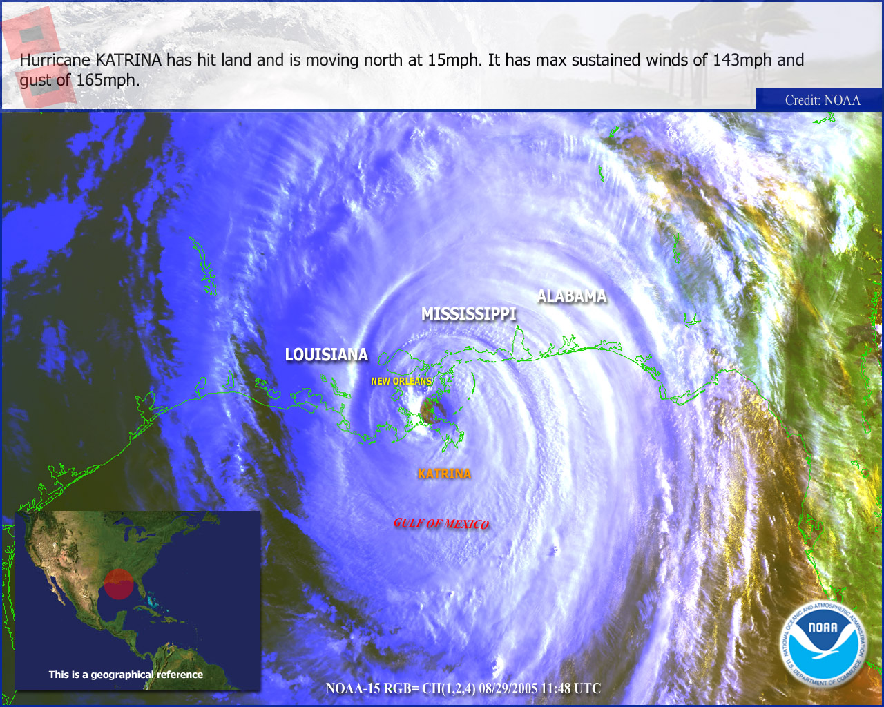 GEOLOGY around the world: Huracán Katrina 2005