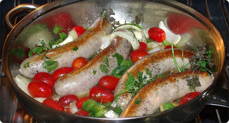 Jason's Kitchen: Chef Jason's Pan Roasted Beer Brats Italian Style