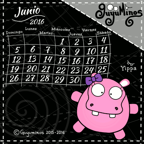 Calendario Junio 2016 ©Guyuminos