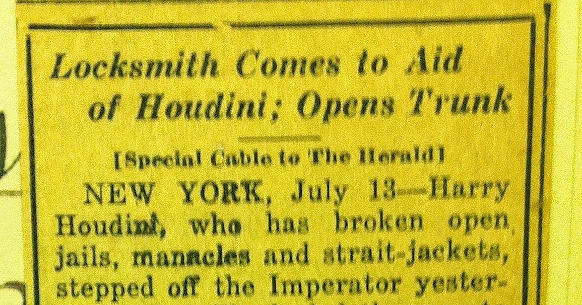 THE HOUDINI FILE: THE LOCK THAT DEFIED HOUDINI
