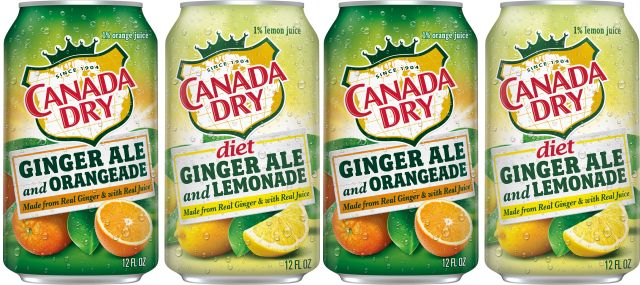 Canada Dry Adds New Ginger Ale and Orangeade Soda