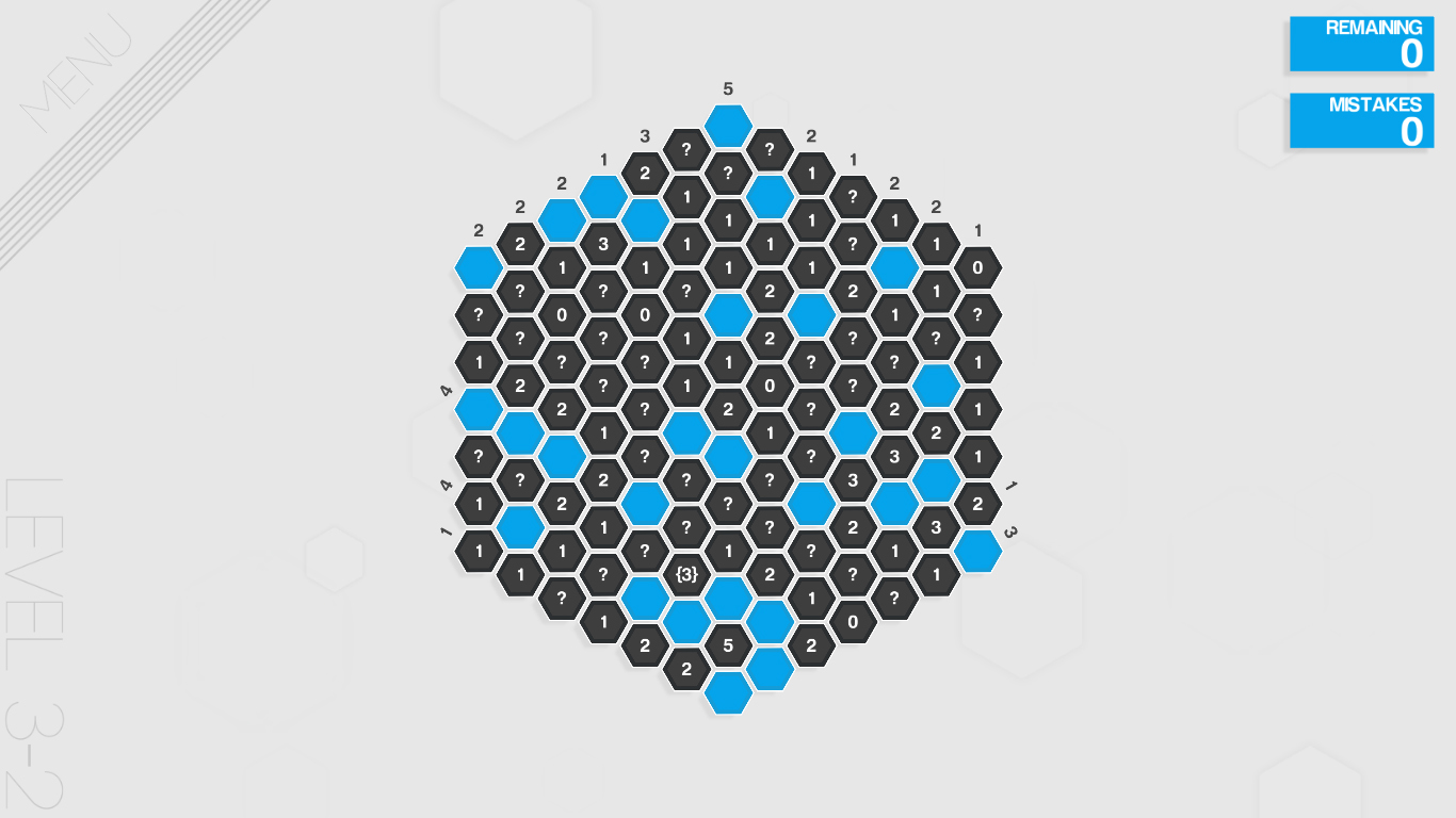 Hexcells Infinite - Level 3 Solutions