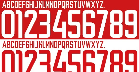 FONT FOOTBALL: Font Vector Manchester United UCL UEFA 2002 2003 2004 kit