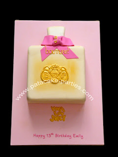Pat-a-Cake Parties: Viva La Juicy Perfume cake