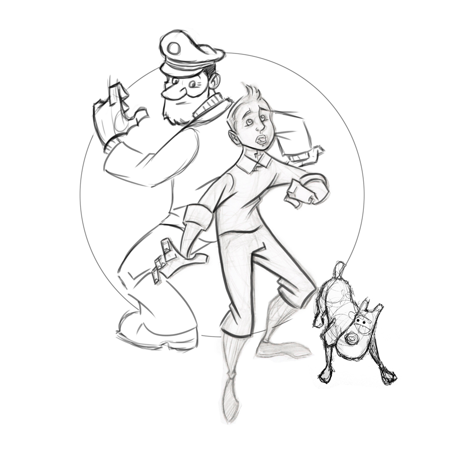 Drawing Tintin. Part Two