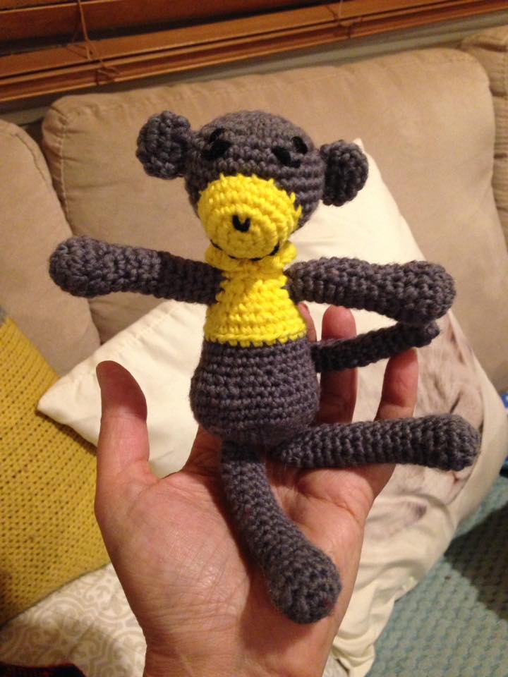 Amigurumi Little Mini Monkey Crochet (5 little monkeys jumping on the ...