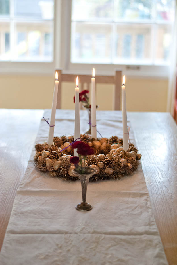 My Trash and Treasure: advent wreath diy