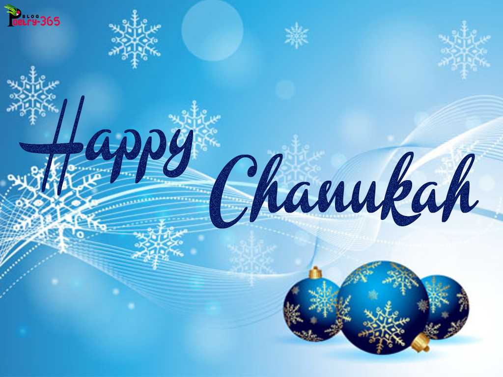 Wishes and Poetry: Happy Hanukah Image for Background and Quotes