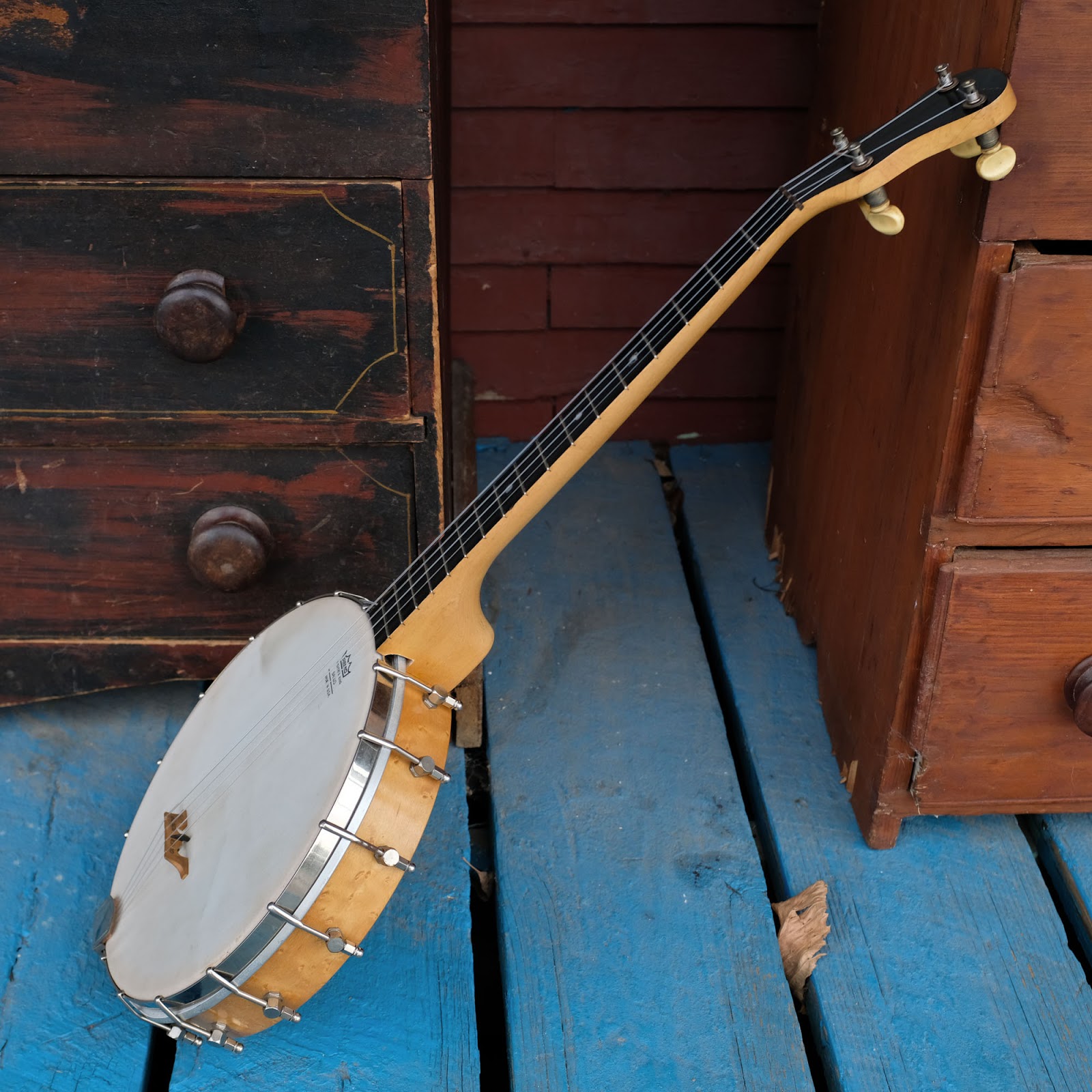 1920s Slingerland-Style Tenor Banjo (Baritone Uke Setup)
