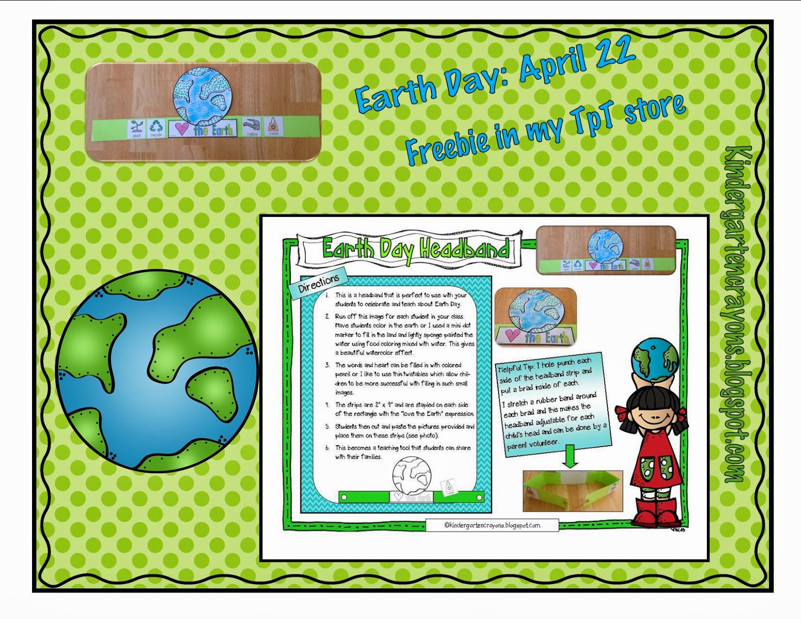 Kindergarten Crayons: Finally A Freebie: Celebrate Earth Day With Your ...