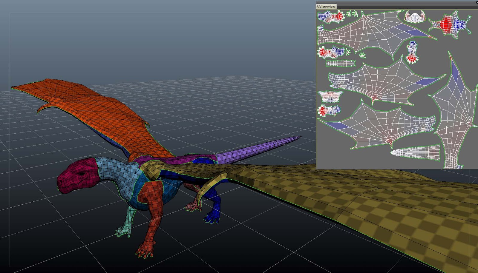 Guardian Dragon retopo