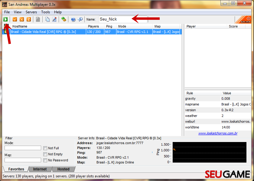 Aprenda como Jogar GTA San Andreas Online (SA:MP) | Seu Game - Tudo e ...
