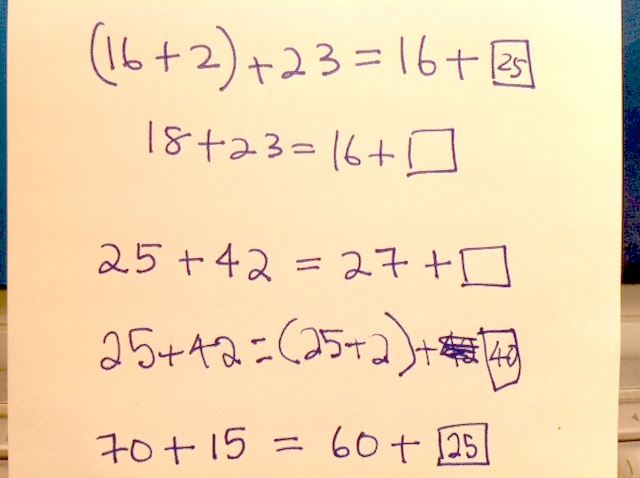 children's mathematics: Relational Thinking