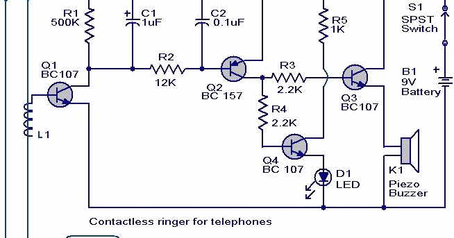 Contactless Telephone Ringer - DIY Electronics Projects, Circuits ...