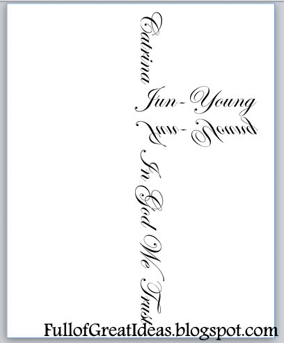 Decorating for a Party on a Dime - Personalized Name Crosses -DIY