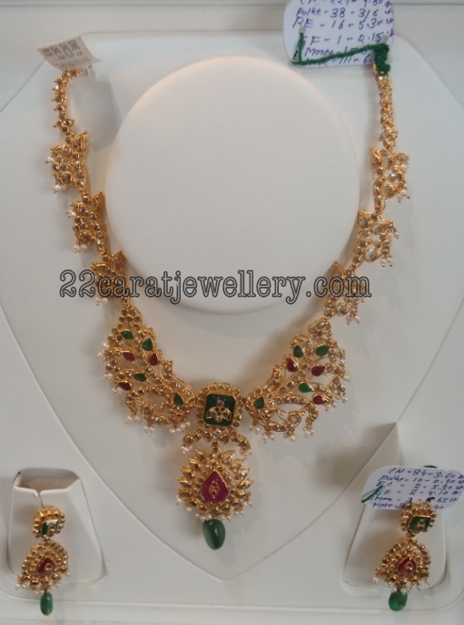 Uncut Diamond (Chakri) Necklace Sets By Prem Raj Jewellers - Jewellery ...
