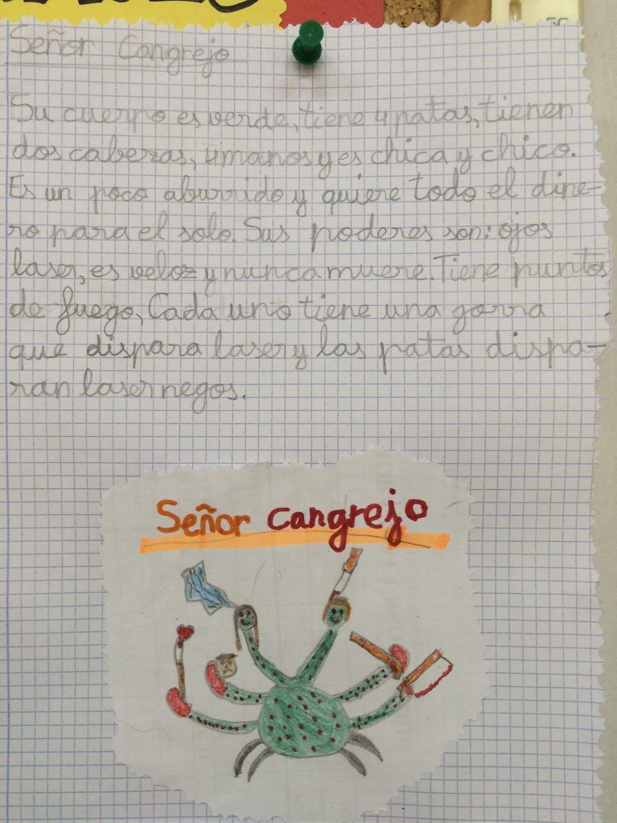 4º Primaria: DESCRIBIR PERSONAJES INVENTADOS.