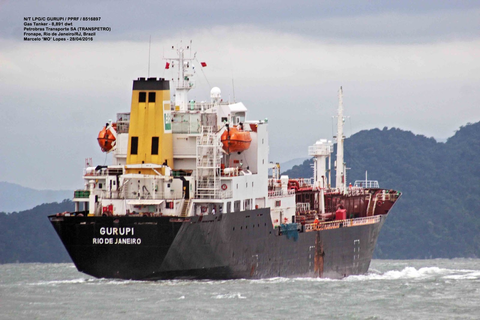 Santos Shiplovers: N/T LPG/C Gurupi / PPRF - Classe 41, Navios ...
