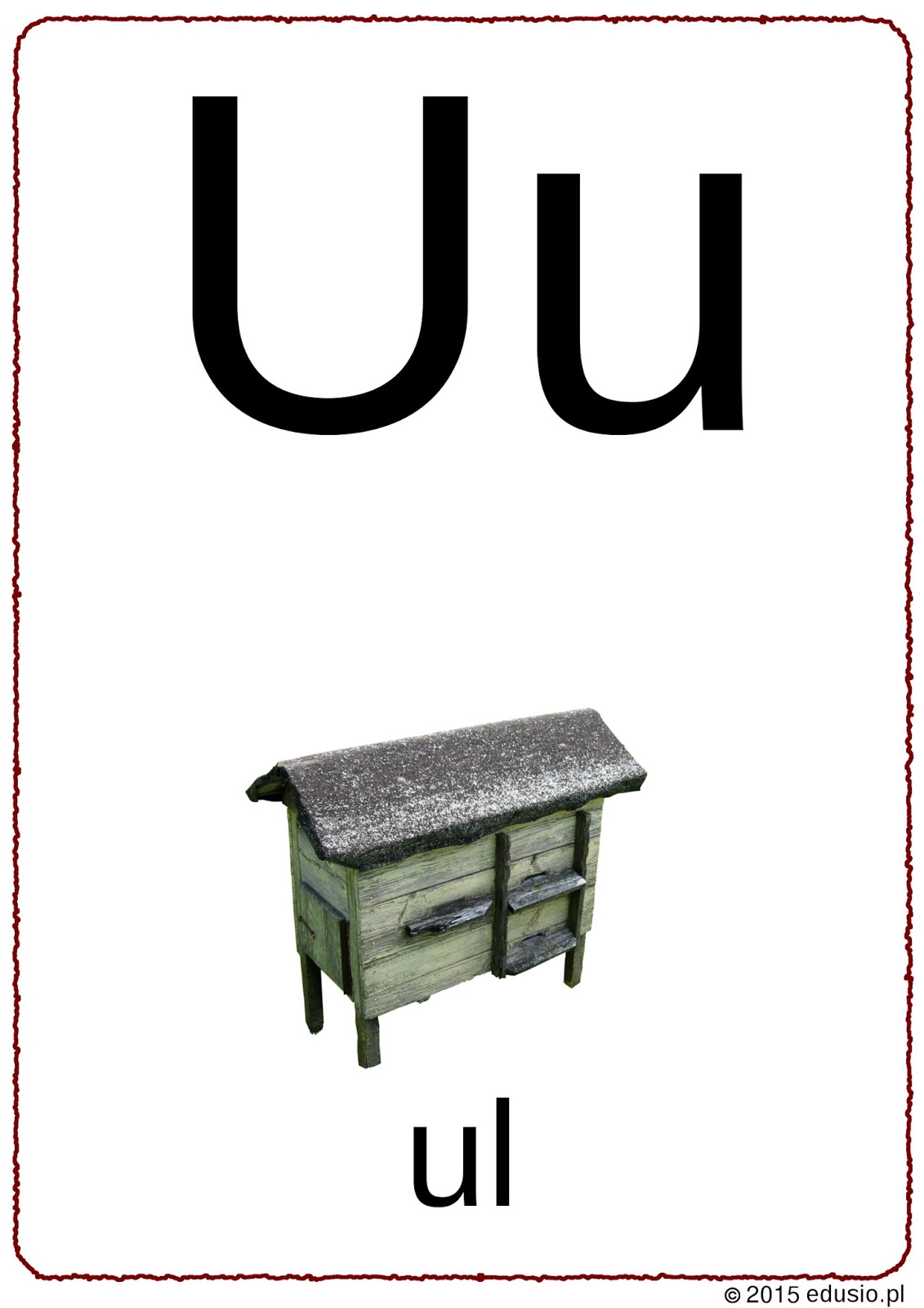 edusio - druczki do nauczki: Litera U