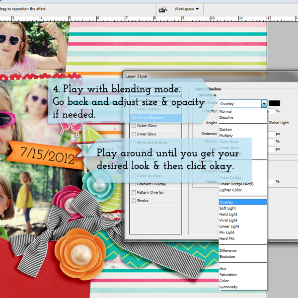 Making Template Layers Look Like Elements / Scrapping with Liz