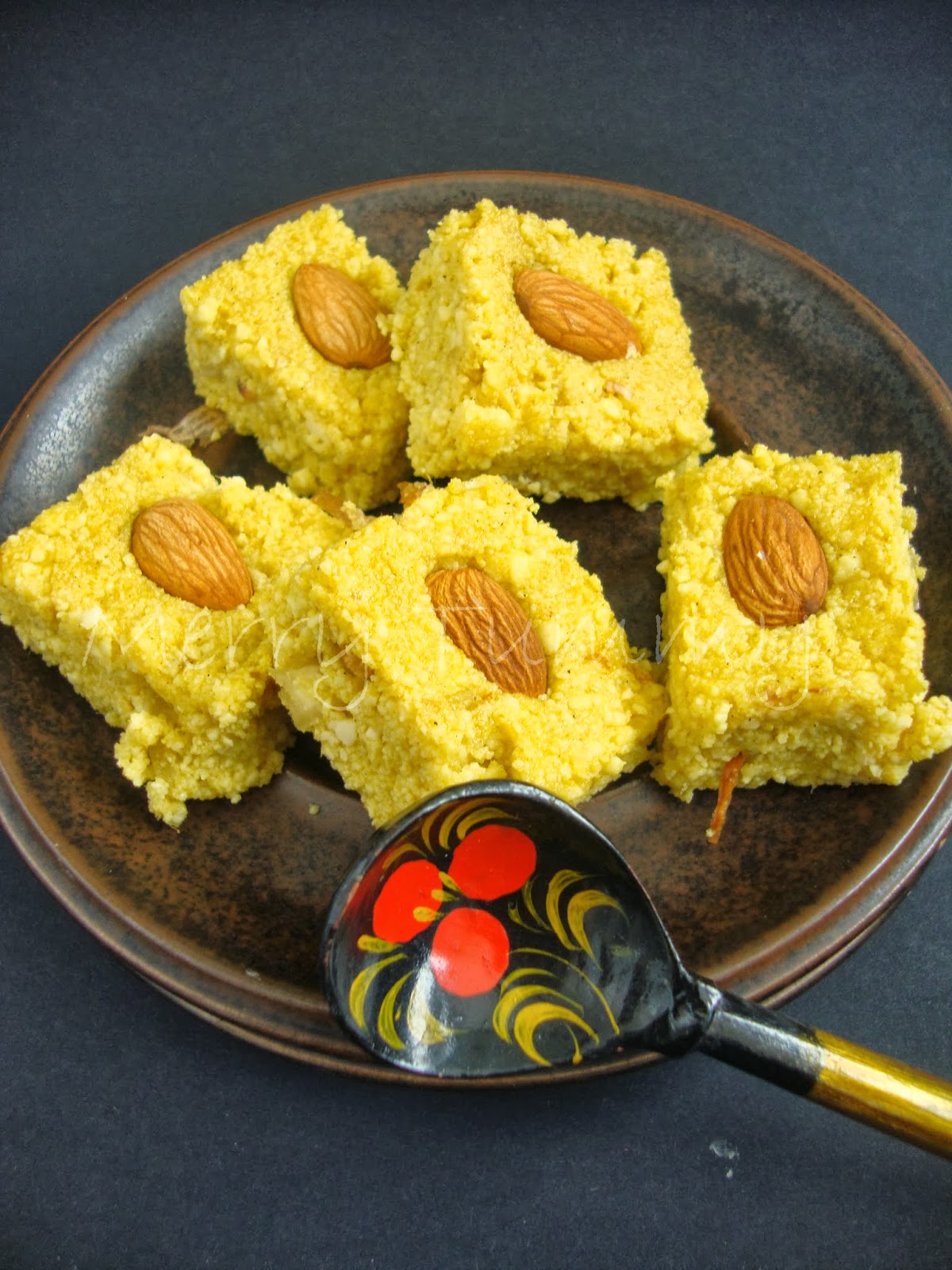 Merry Tummy: Kesar Kalakand With Navratri Wishes