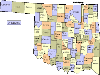 Online Maps: Oklahoma County Map