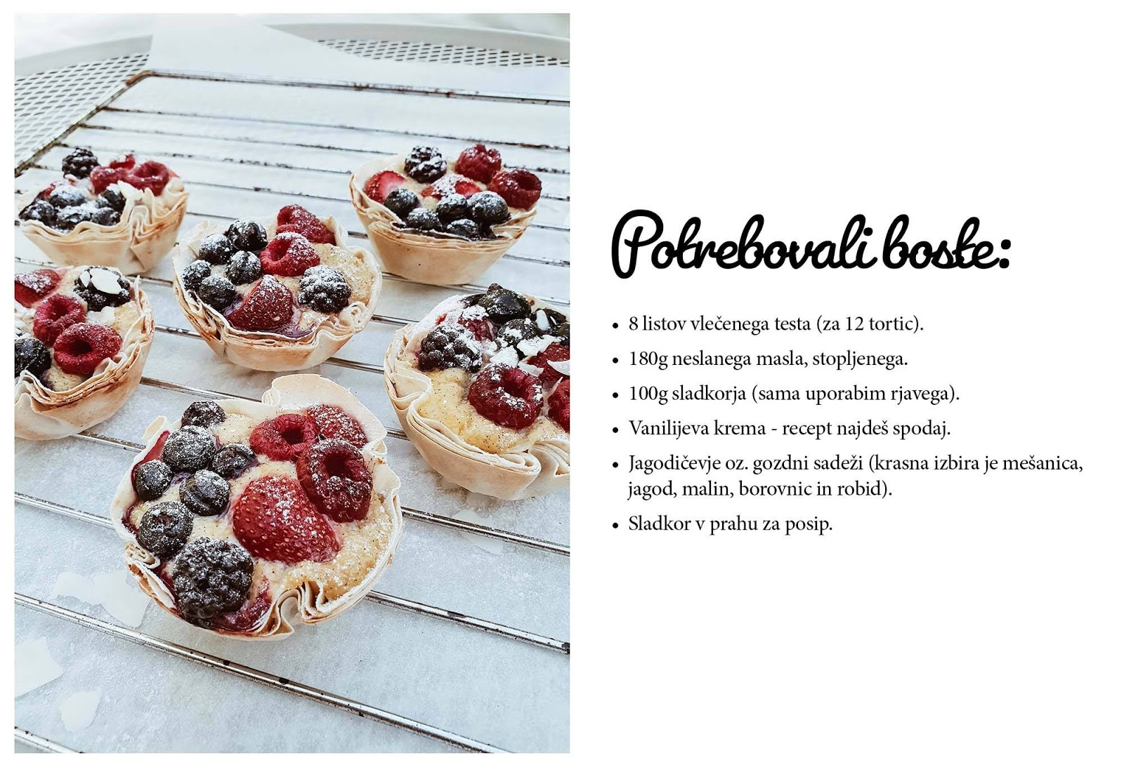 POLETNE MINI TORTICE SUMMER MINI TARTS | . m i k s t e j p