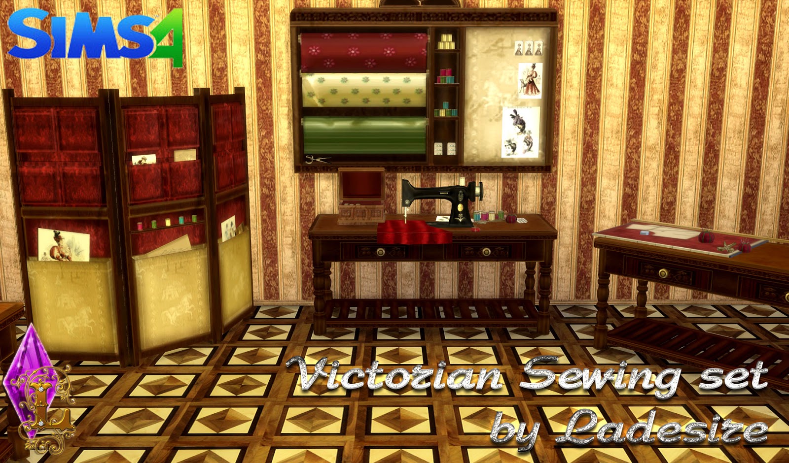 Ladesire's creative corner): TS4 - Victorian Sewing Set by Ladesire
