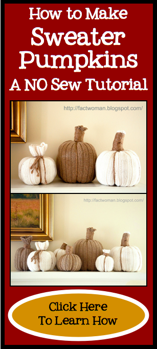 Facts from a Fact Woman: How to Make Pumpkins from Sweaters- A Tutorial ...