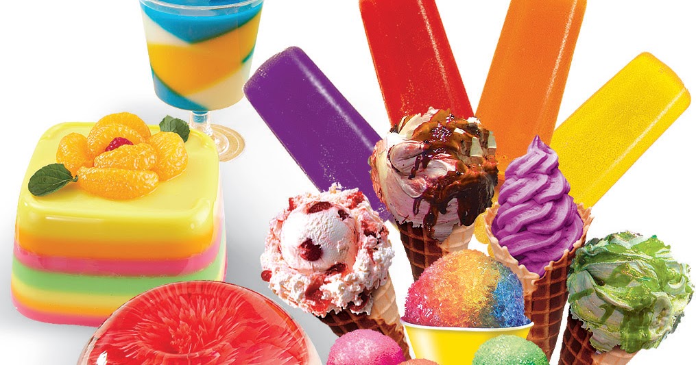 Creatividad en colores para postres y alimentos. Parte I