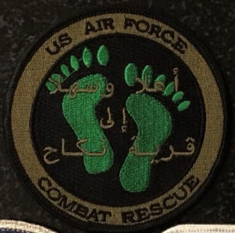 THE USAF RESCUE COLLECTION: WANTED!: USAF CSAR / Green Feet Patch