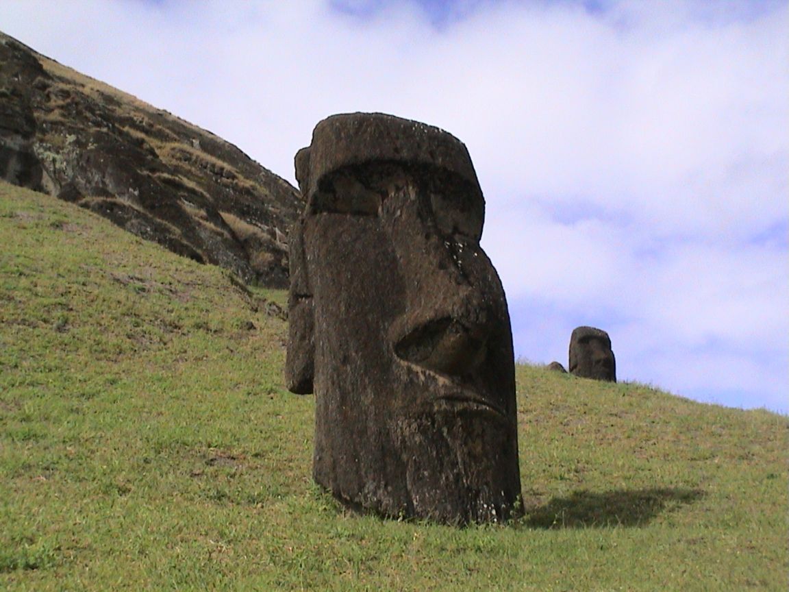 Misteri Patung Moai di pulau Paskah - Chili