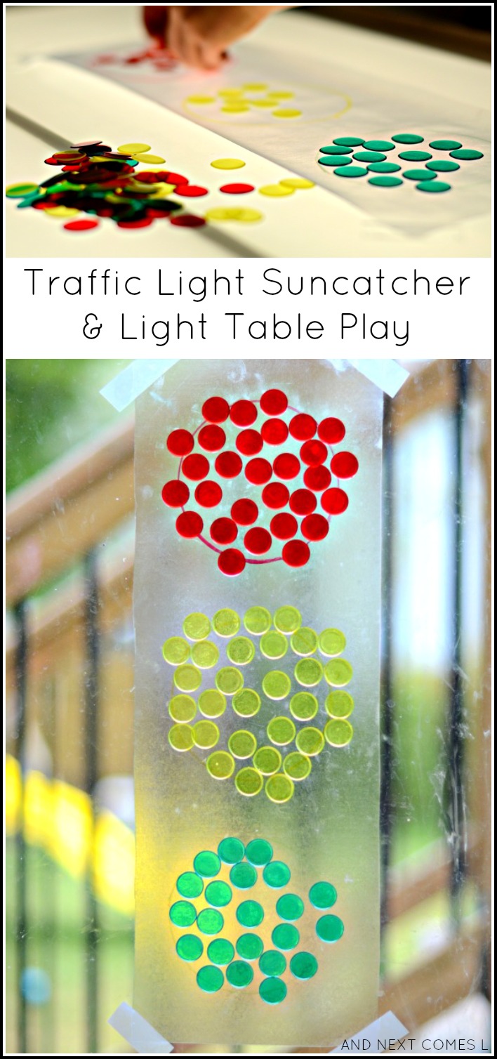 Traffic Light Suncatcher Light Table Play And Next Comes L traffic-light-suncatcher-light-table-play-and-next-comes-l