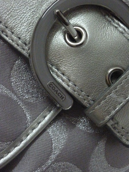 MAD FOR COACH: Coach SOHO Signature Metallic Flap Crossbody (Style: 47007)