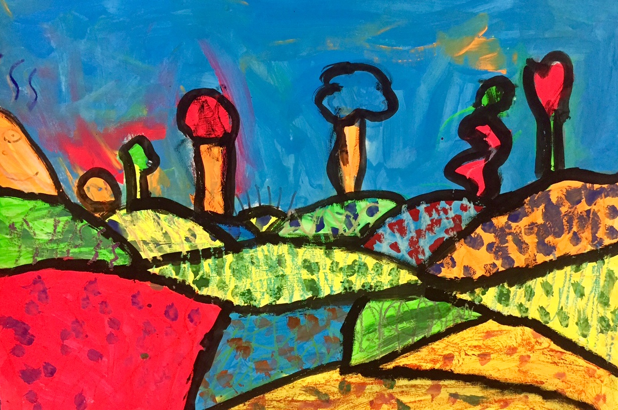 Ms. Curry's Art Room : 2nd grade landscapes