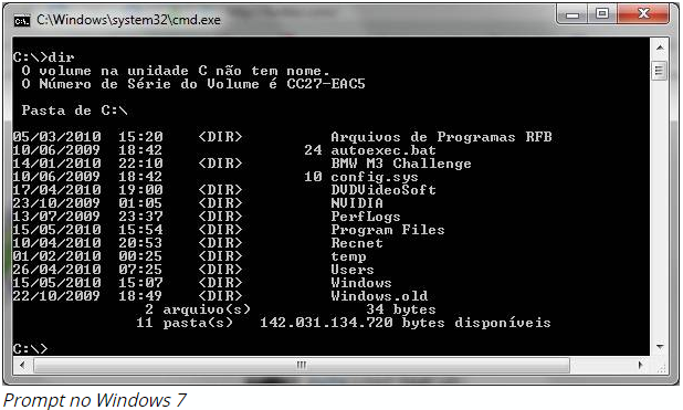 Tecnologia Educacional: Prompt de comando - MS-DOS