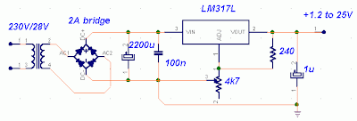 LM317 VARIABLE POWER SUPPLY Circuit Diagram | Circuits Diagram Lab