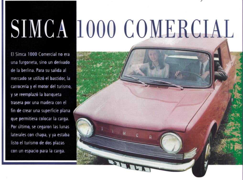 Clasicos-Auto: SIMCA 1000 "El Cinco plazas con NERVIO"