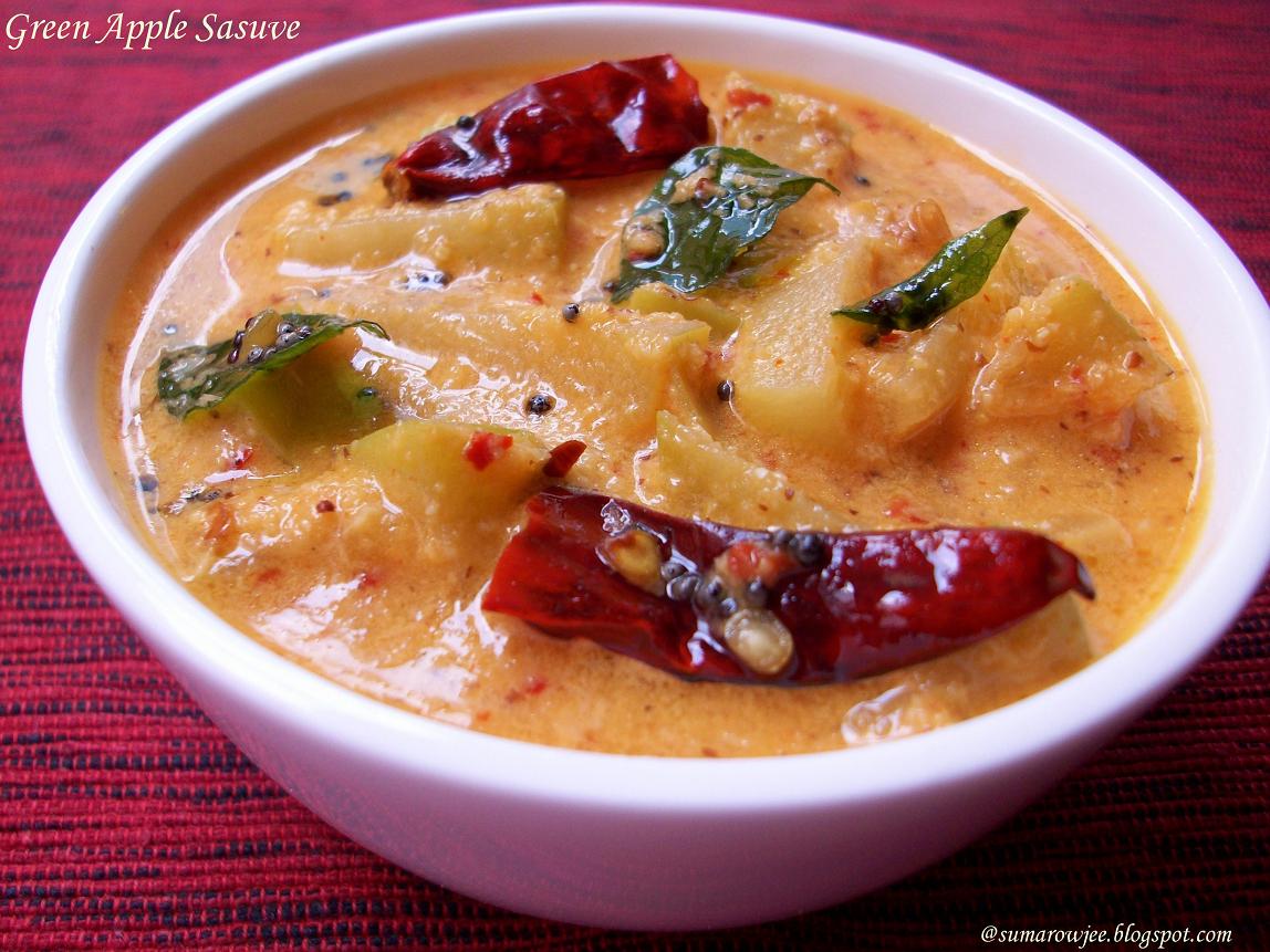 Cakes & More: Green Apple Sasuve - Green Apple in Sweet & Sour Coconut ...