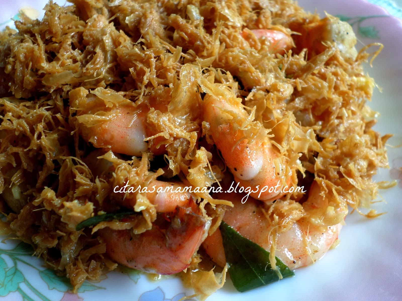 .: UDANG GORENG BUTTER/ BUTTERED PRAWN.....MEMANG KESUKAAN MA NIE