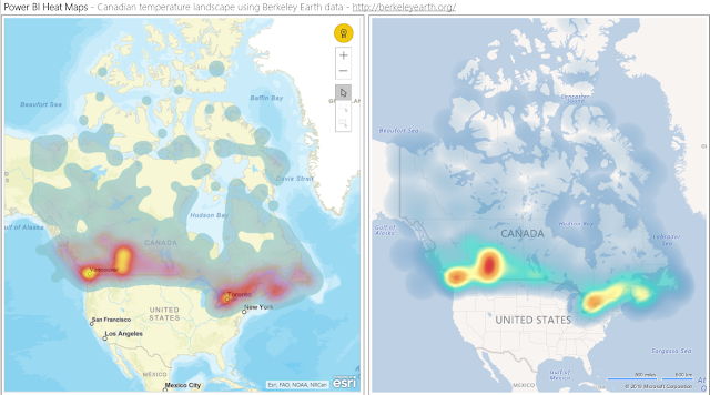 When it’s cold outside, perhaps Power BI heat maps can warm you up