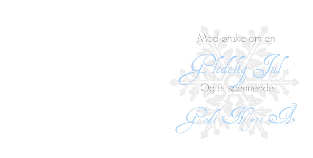 Flottekort: JULEKORT innside..