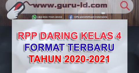 RPP Daring Kelas 4 Revisi Terbaru 2021 - Modul Ajar Kurikulum Merdeka
