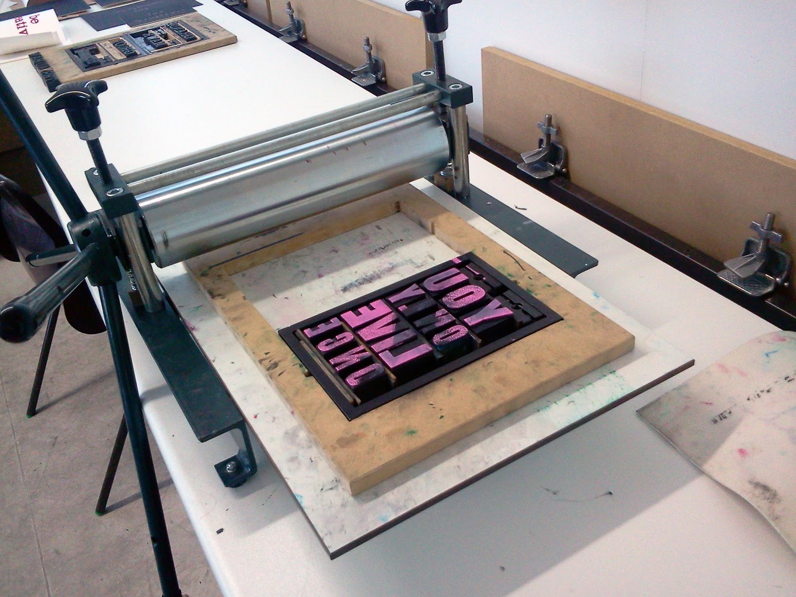 LOVE THY DESIGNER: Letterpressing!