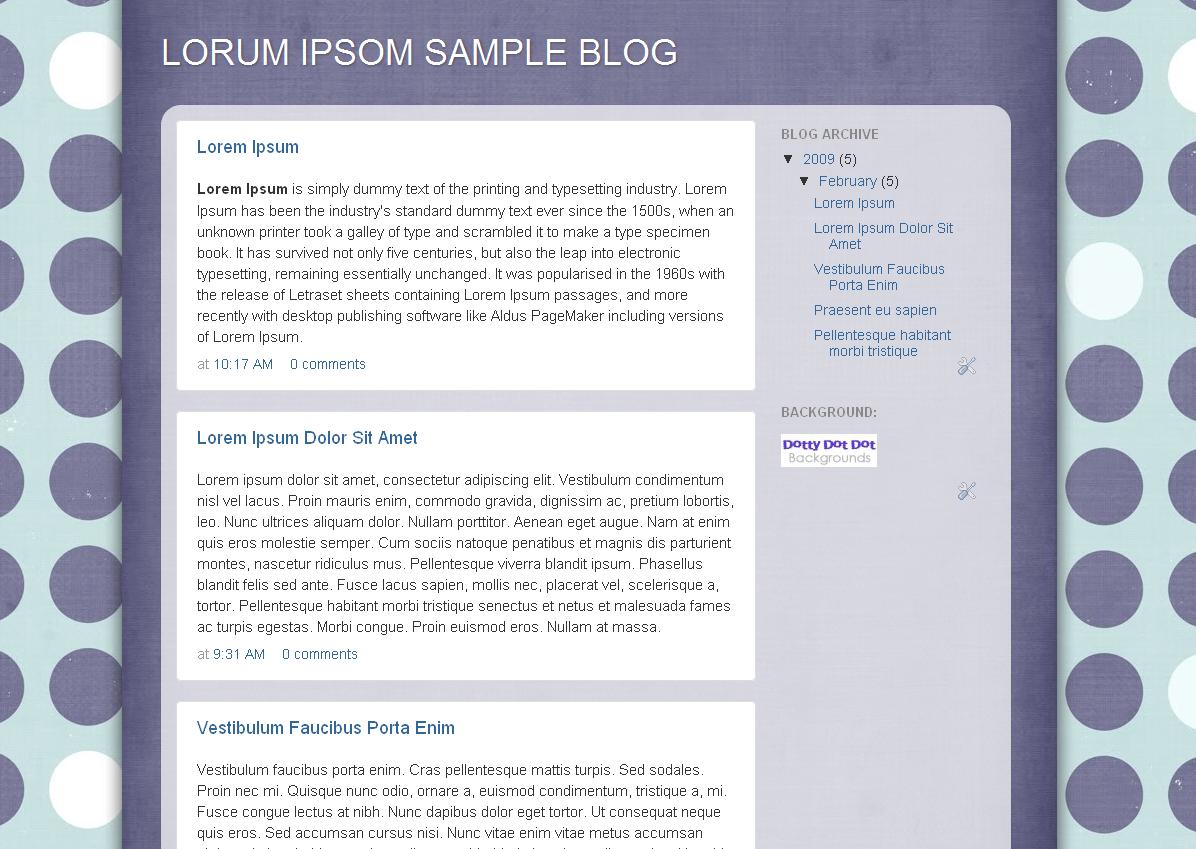 Dotty Dot Dot FREE Blogger Backgrounds, Reviews & Giveaways: Blue Hues