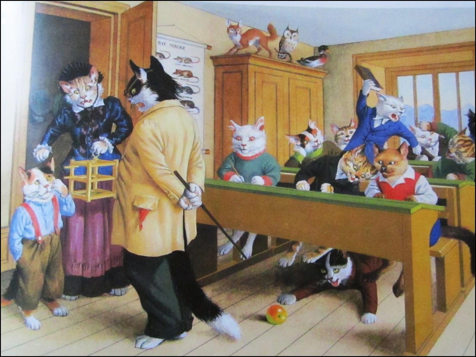 Hilltop Hausfrau: Cats at School