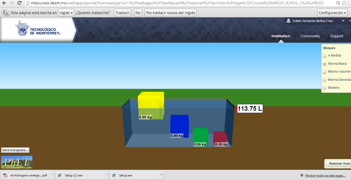 Edwin Laboratorio de Química: Actividad interactiva sobre la densidad ...